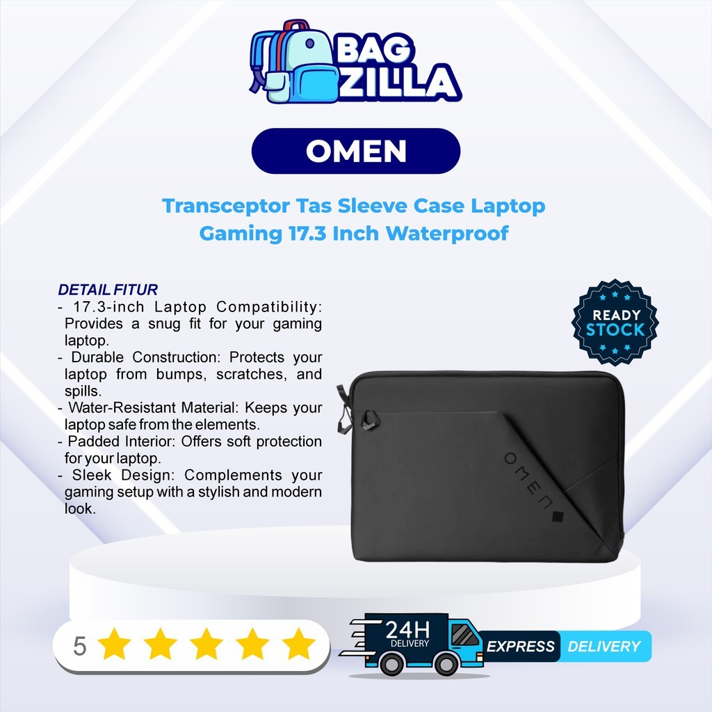 Jual HP OMEN Transceptor Tas Sleeve Case Laptop Gaming 17.3 Inch ...