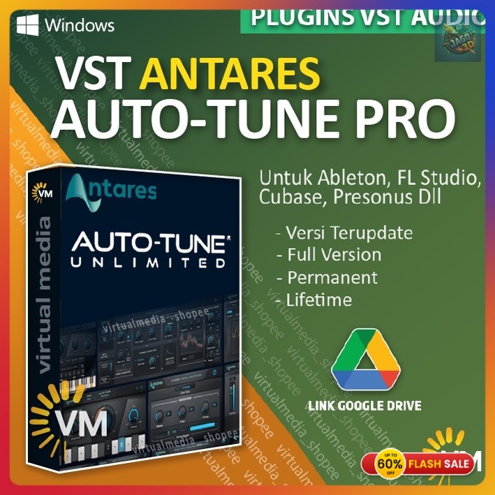 Jual ANTARES AUTO TUNE UNLIMITED 2023 VST PLUGIN VOCAL PITCH CORRECTION ...