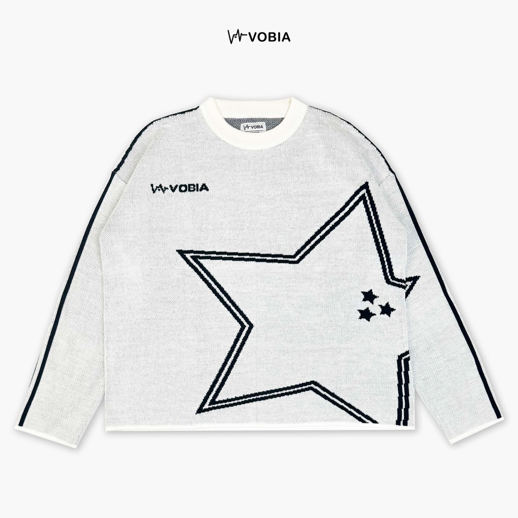 Jual Vobia Jersey Crewneck Knitted Oversized Boxy - Astro | Shopee ...