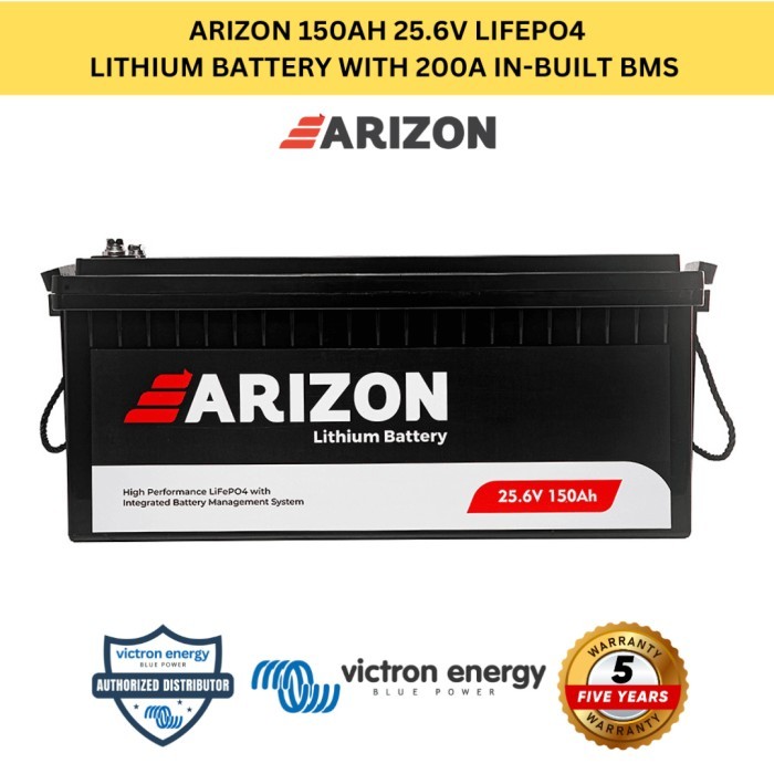 Jual Baterai Lithium ARIZON 25,6V 150Ah LiFePO4 dengan BMS - Lithium ...