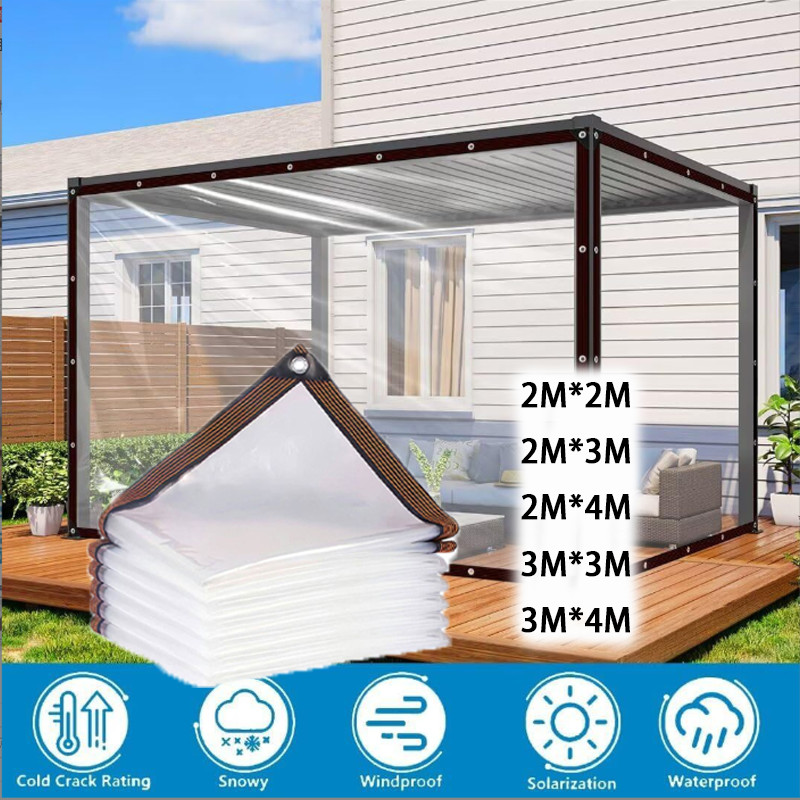 Jual PE Transparent Waterproof Sheet Terpal Atap Transparan PE Plastik Transparan Anti Air/2m*2m ...