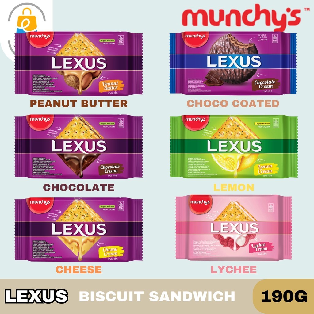 Jual Lexus sandwich / Cracker / Kue / Kraker / Rasa Cream Chocolate ...