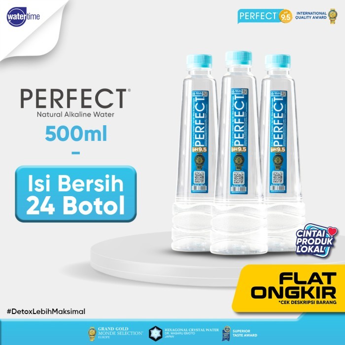 Jual Perfect Alkaline Water 500 ml PH 9,5 (via kurir toko) | Shopee ...