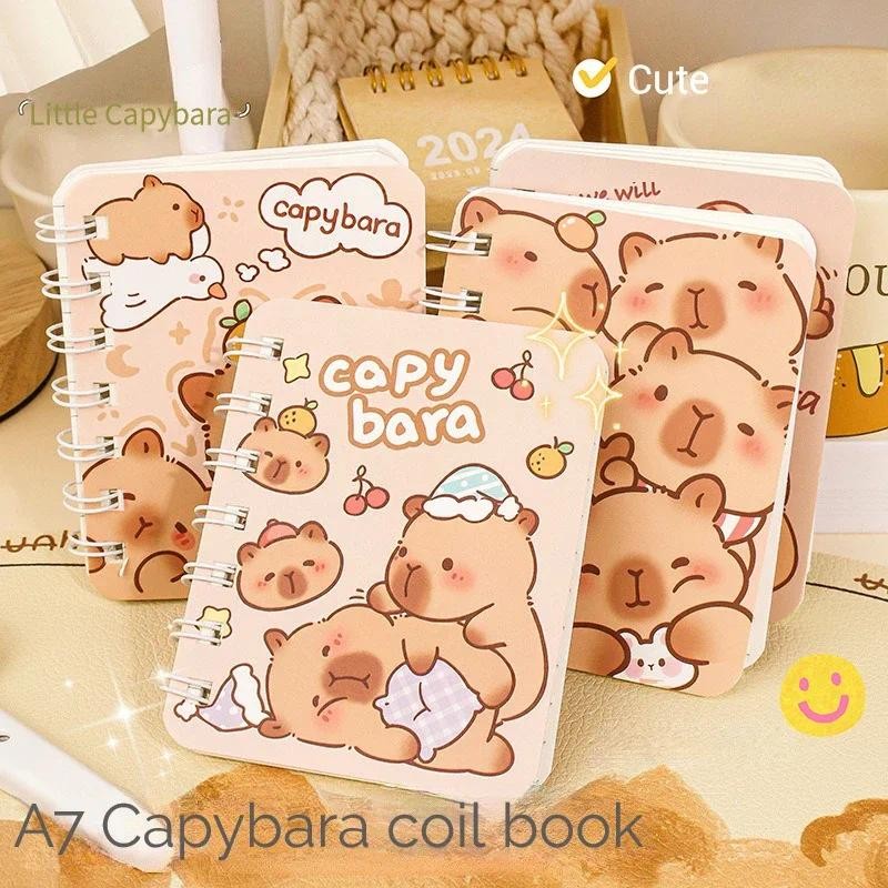 Jual Kawaii Capybara A7 Coil Notebook 80 Page Horizontal Line Paper ...