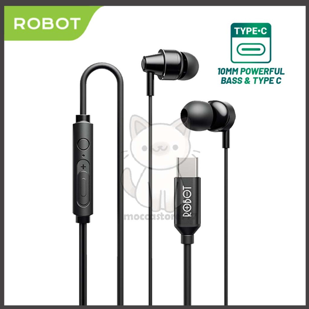 Jual Headset Robot REC240S Headset Wired Earphone Bass Android Kabel ...