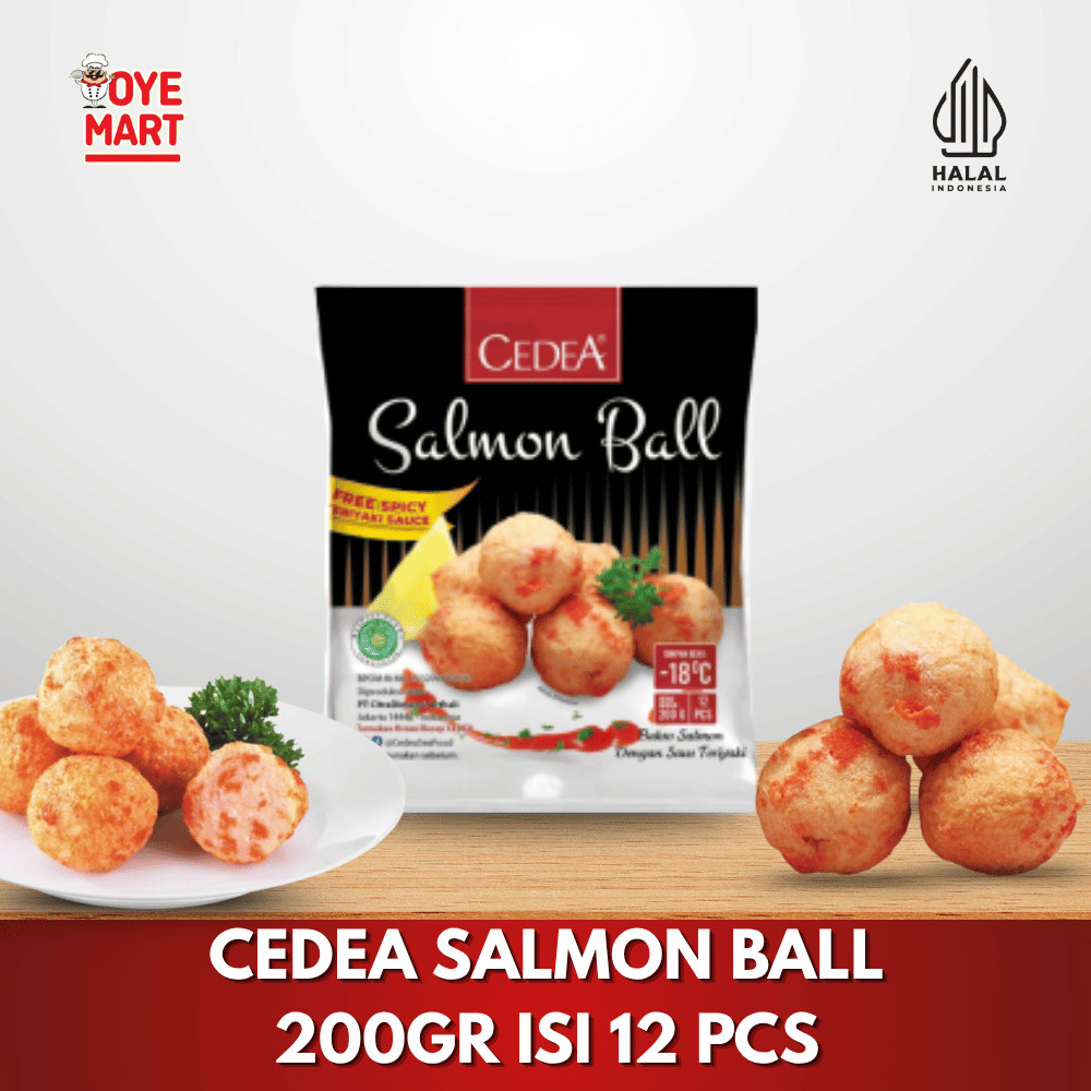 Jual CEDEA SALMON BALL 200GR ISI 12 PCS / BAKSO SALMON | Shopee Indonesia