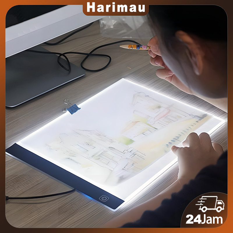 Jual A4 Tracing Board LED Drawing Stensil Board Papan Jiplak Gambar LED ...