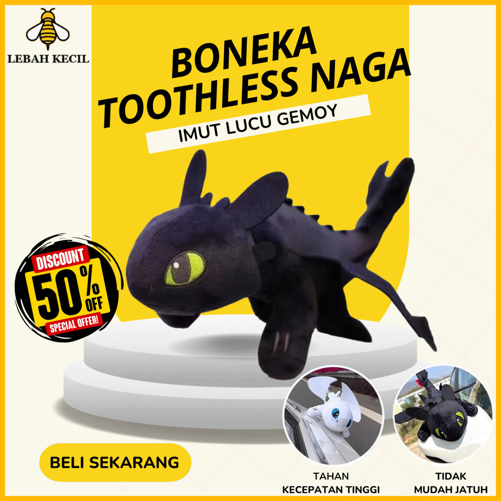 Jual Boneka Toothless Aksesoris Mobil Motor Helm Motor Imut Lucu ...