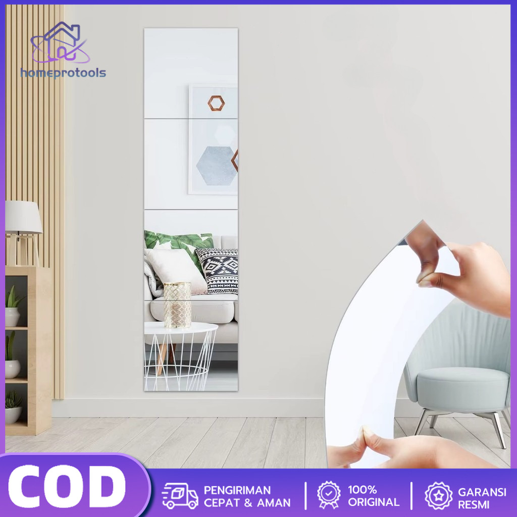 Jual 60*100CM 50X200CM Mirror Stiker Dinding /Sticker Tempel / Cermin ...