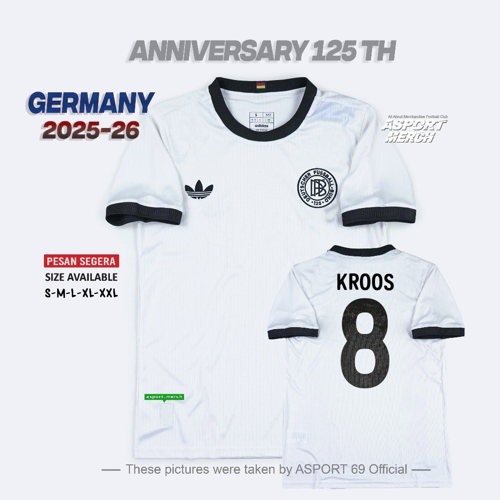 Jual JERSEY BOLA JERMAN 125 YEARS ANNIVERSARY 2025 2026 JERSEY JERMAN ...