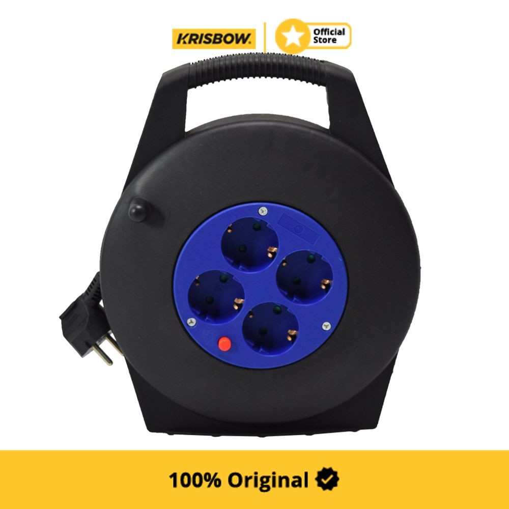 Jual Krisbow 10 mtr Kabel Roll Cable Reel Terminal Colokan Listrik ...