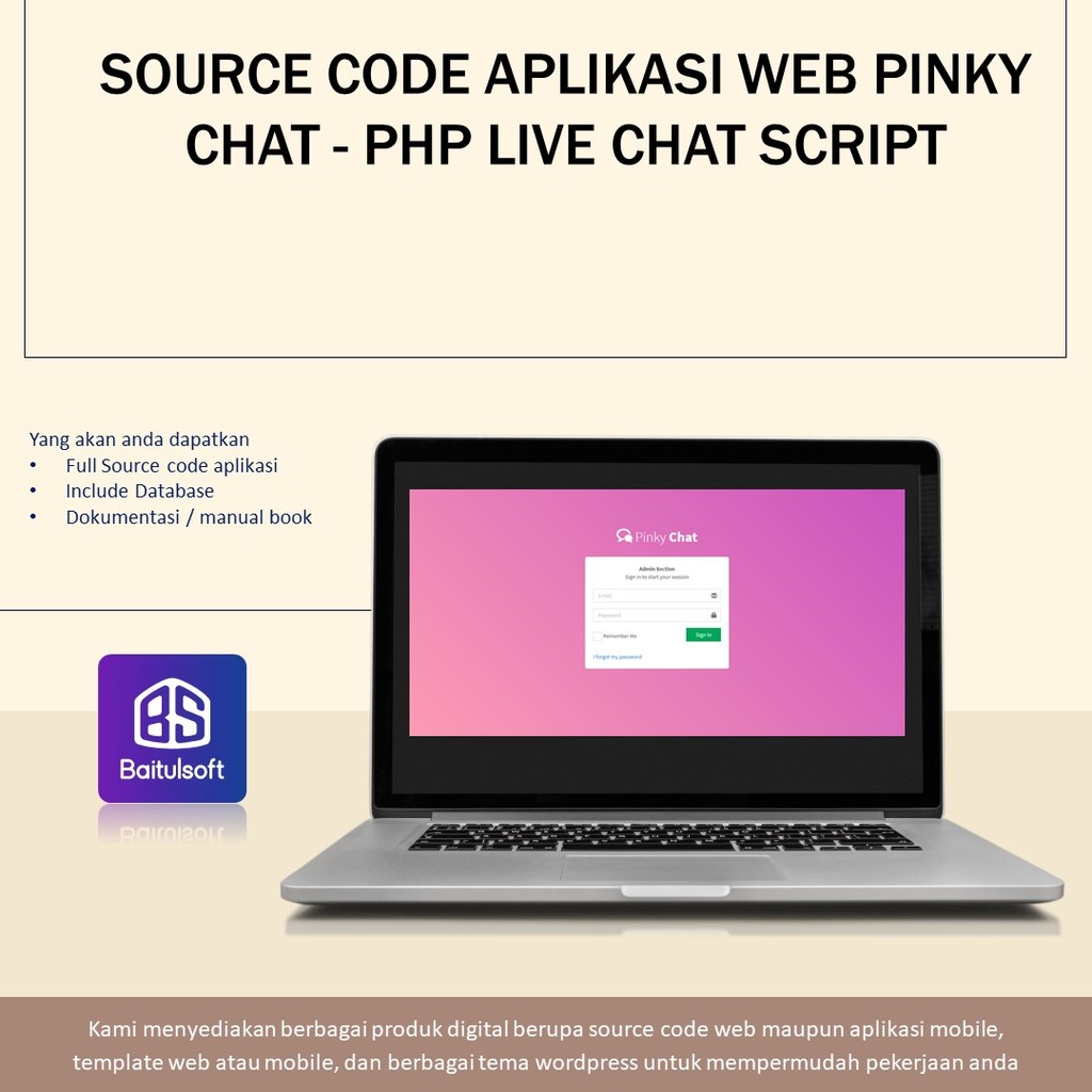Jual SOURCE CODE APLIKASI WEB PINKY CHAT - PHP LIVE CHAT SCRIPT | Shopee Indonesia