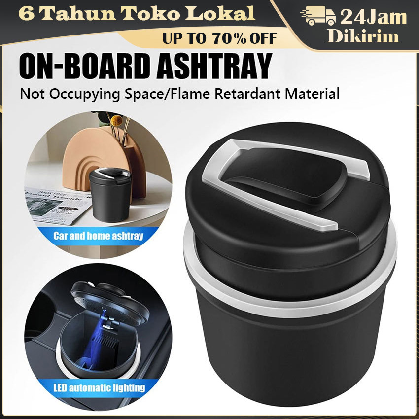 Jual Asbak LED Portable Mobil / Asbak Rokok Mobil Model Universal ...