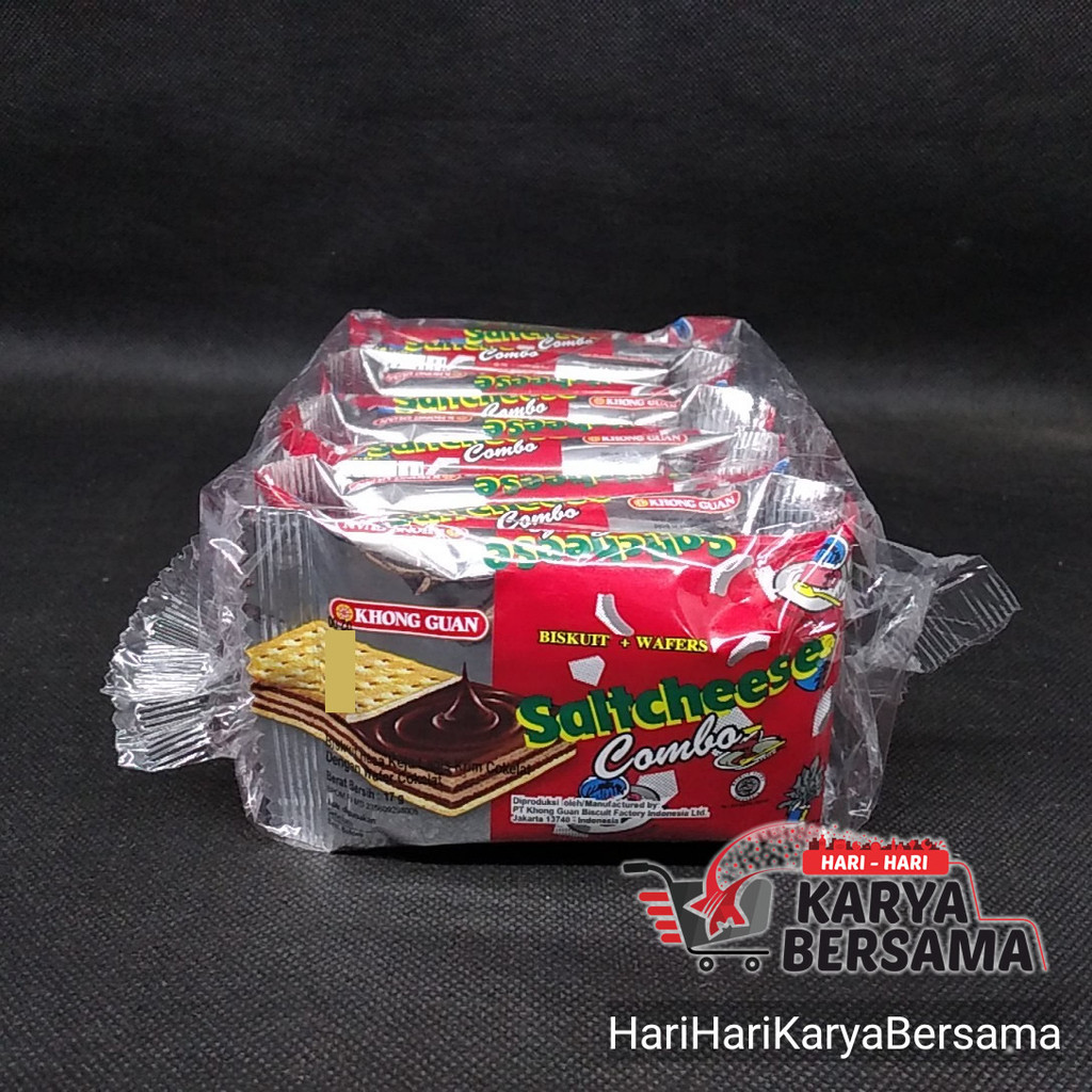 Jual MAKANAN RINGAN BISKUIT KHONG GUAN SALTCHEESE COMBO CRACKERS WAFERS ...