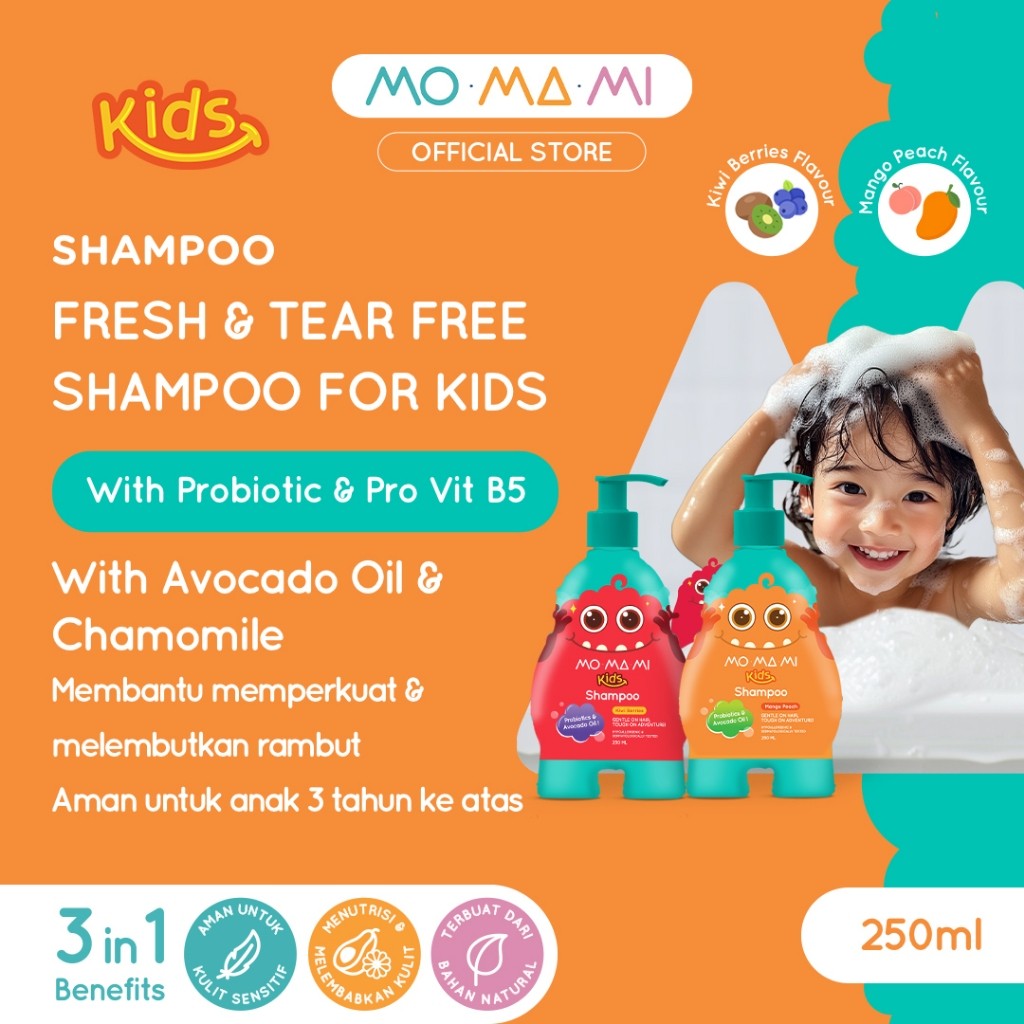 Jual Momami Kids Shampoo - Shampo Anak 250ml | Shopee Indonesia