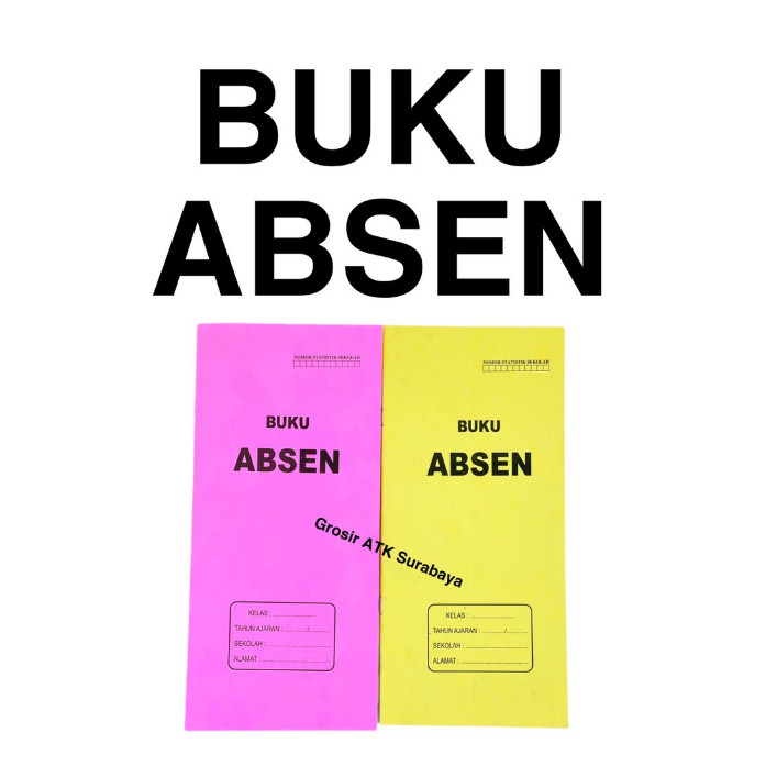 Jual ( StaLand ) BUKU DAFTAR ABSEN Absensi Kehadiran Presensi Siswa ...