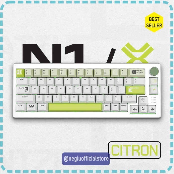 Jual (TTP) Noir N1x / N1-X Wireless Mechanical Gaming Keyboard VIA ...