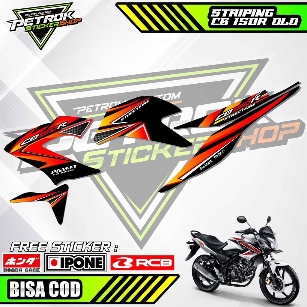 Jual STRIPING VARIASI CB150R OLD / STICKER LIST MOTOR HONDA CB150R LAMA ...