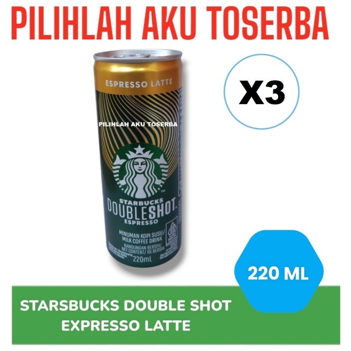 Jual Kopi STARBUCKS Doubleshot ESPRESSO LATTE Kaleng Can 220 ml ...