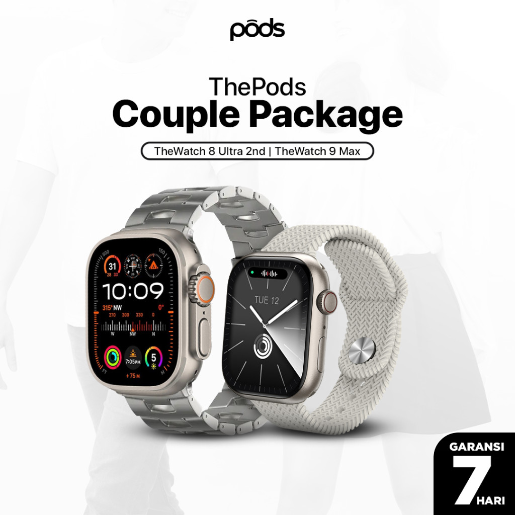 Jual COUPLE Package TheWatch 8 Ultra 2nd Generation Smartwatch ...
