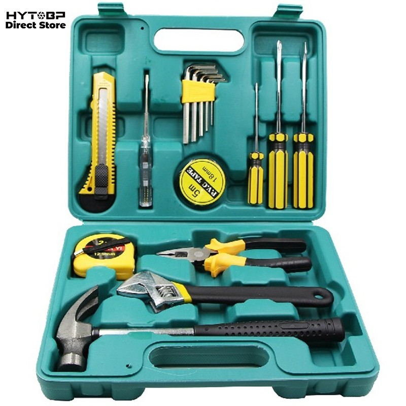 Jual HYTOBP 16 PCS TOOL KIT Set Alat Perkakas Palu Tang Obeng Kunci Pas ...