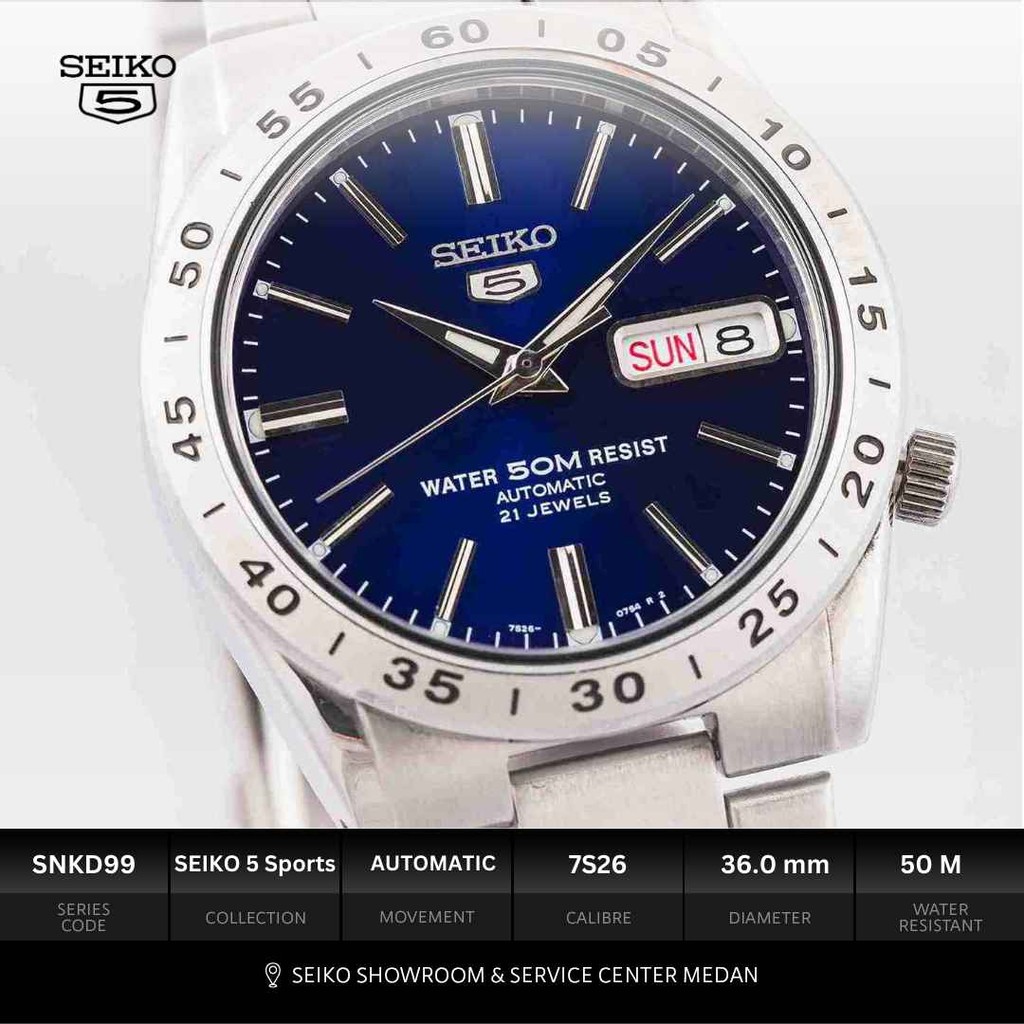 Jual SEIKO Showroom Medan - Seiko 5 Sports SNKD99 | Shopee Indonesia