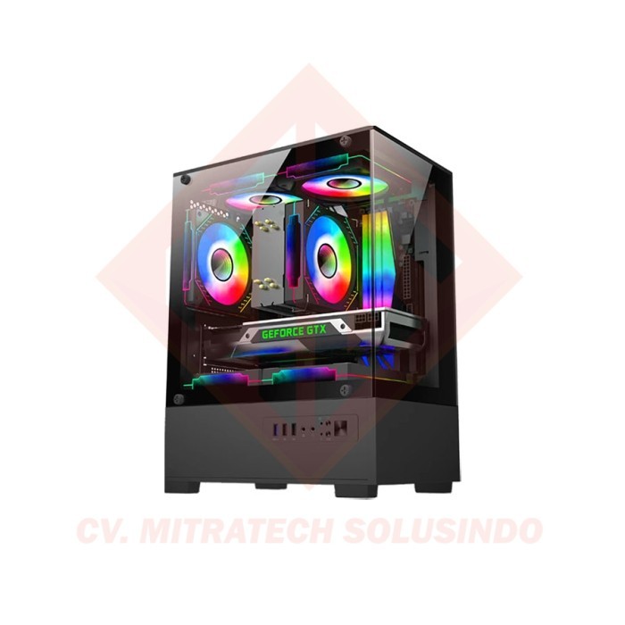 Jual VenomRX Casing PC Mars M-ATX With 3x120mm Fixed RGB Fan | Shopee ...