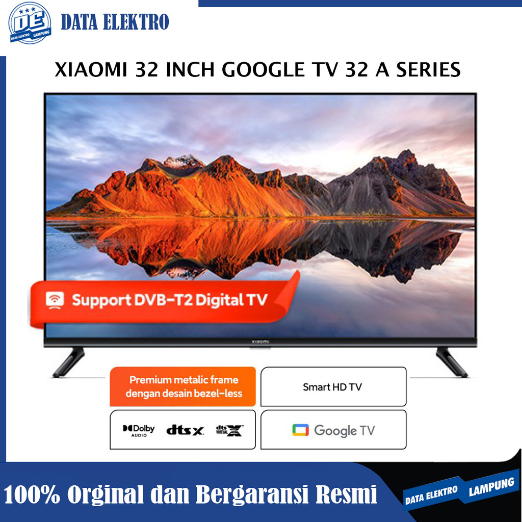 Jual TV Xiaomi 32 inch A series Google TV - Digital TV - Dolby Audio ...