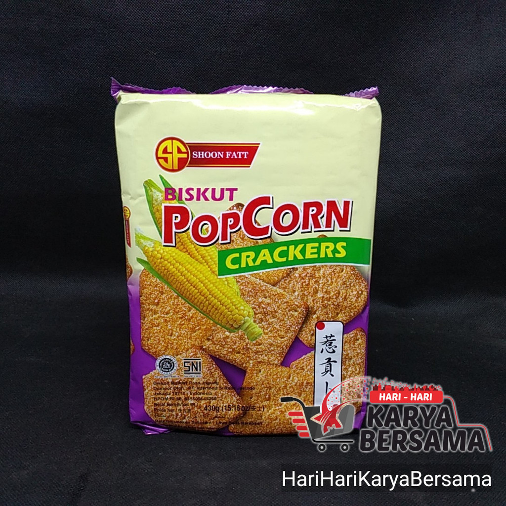 Jual MAKANAN RINGAN SHOON FATT BISKUIT POP CORN CRACKERS 430GR | Shopee ...