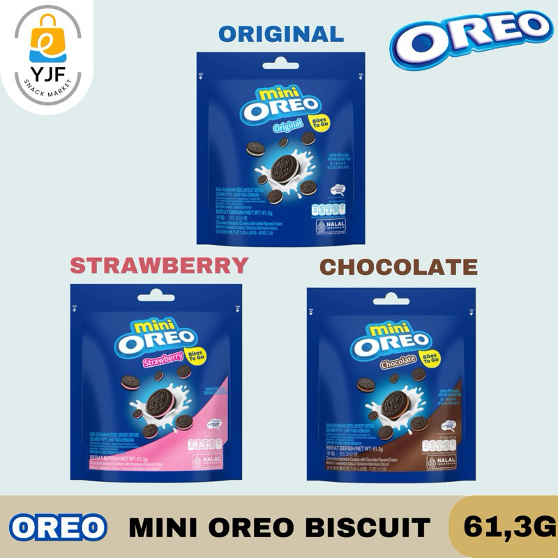 Jual Mini Oreo Biscuit Pouch - 60,3g / Cemilan Snack Biskuit Oreo Mini ...