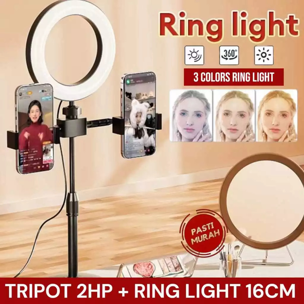 Jual Autoshope Paket Tripod 2 Holder Phone HP Smartphone Mobile Phone ...