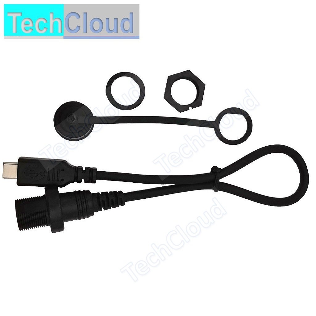 Jual IP67 Water Proof Type-c Cable USB C Male to Female Panel Mount ...