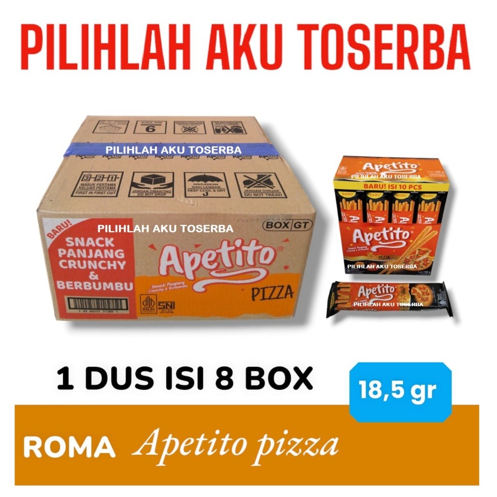 Jual Biskuit Roma APETITO PIZZA Box - ( HARGA 1 DUS ) | Shopee Indonesia