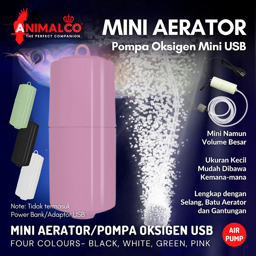 Jual Mini Pompa Udara Aquarium USB Portable Aerator Airator Akuarium ...