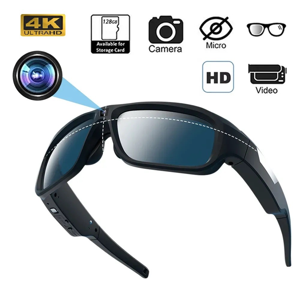 Jual 4K HD Glasses Camera Video Driving Record Cycling Video Smart ...