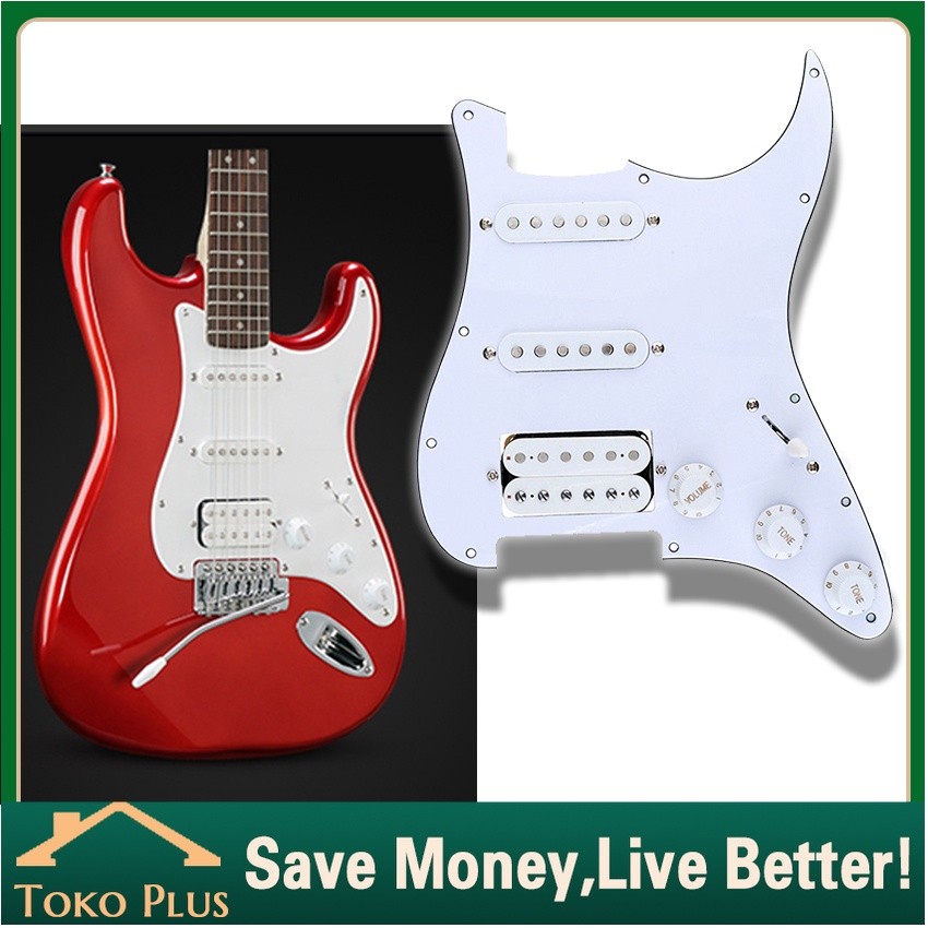 Jual RINBAOW Pickup Pickguard Stratocaster HSS SSH 3-ply FULL SET ...