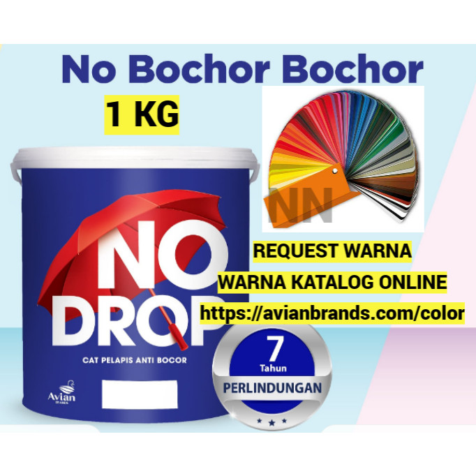 Jual CAT NO DROP ANTI BOCOR 1KG NODROP TEMBOK WATERPROFF GENTENG TALANG SENG ASBES PLAFON DAK ...