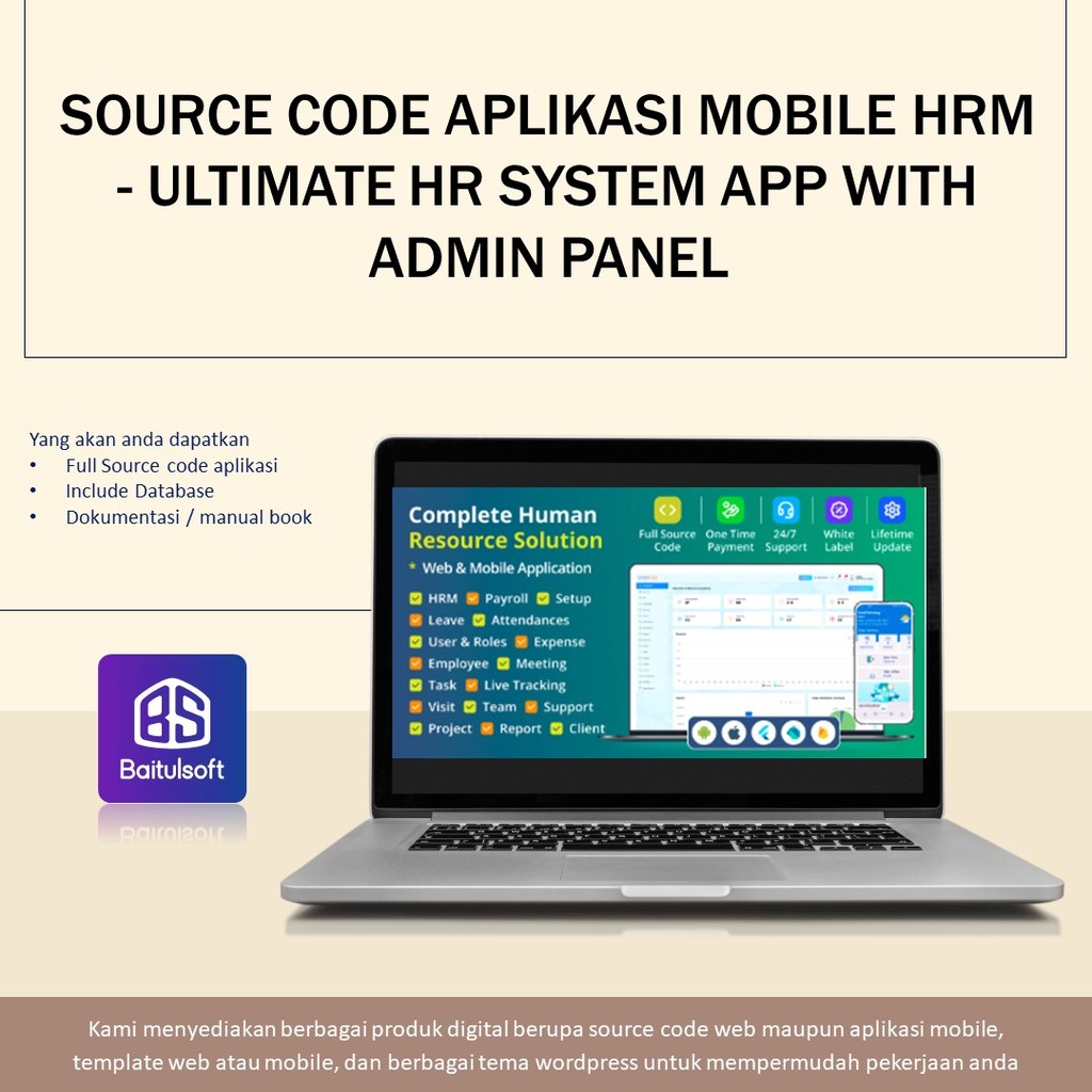Jual SOURCE CODE APLIKASI MOBILE HRM - ULTIMATE HR SYSTEM APP WITH ADMIN PANEL | Shopee Indonesia