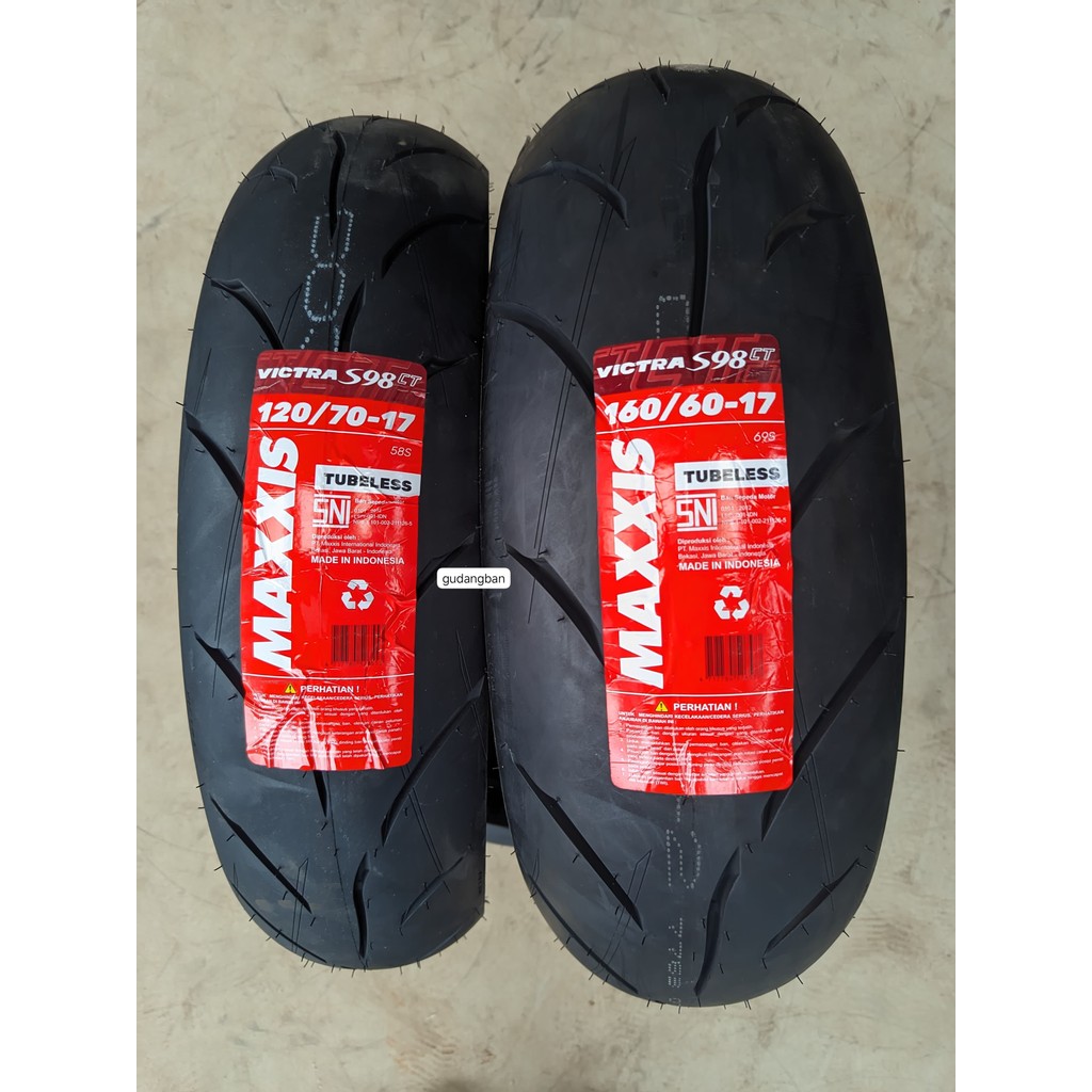 Jual ( CT - RING 17 ) PAKET 2 BAN - VICTRA CT !!! 120 70 17 dan 160 60 ...