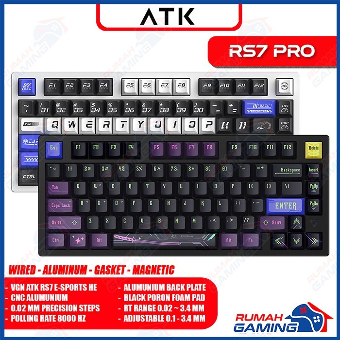 Jual VGN ATK RS7 V2 PRO HE E-SPORT EDITION - 75% - Magnetic - Rapid Trigger - RGB - Adjustable ...