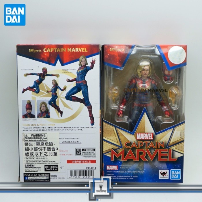 Jual Bandai S.H.Figuarts SHF CAPTAIN MARVEL The Marvels Action Figure ...