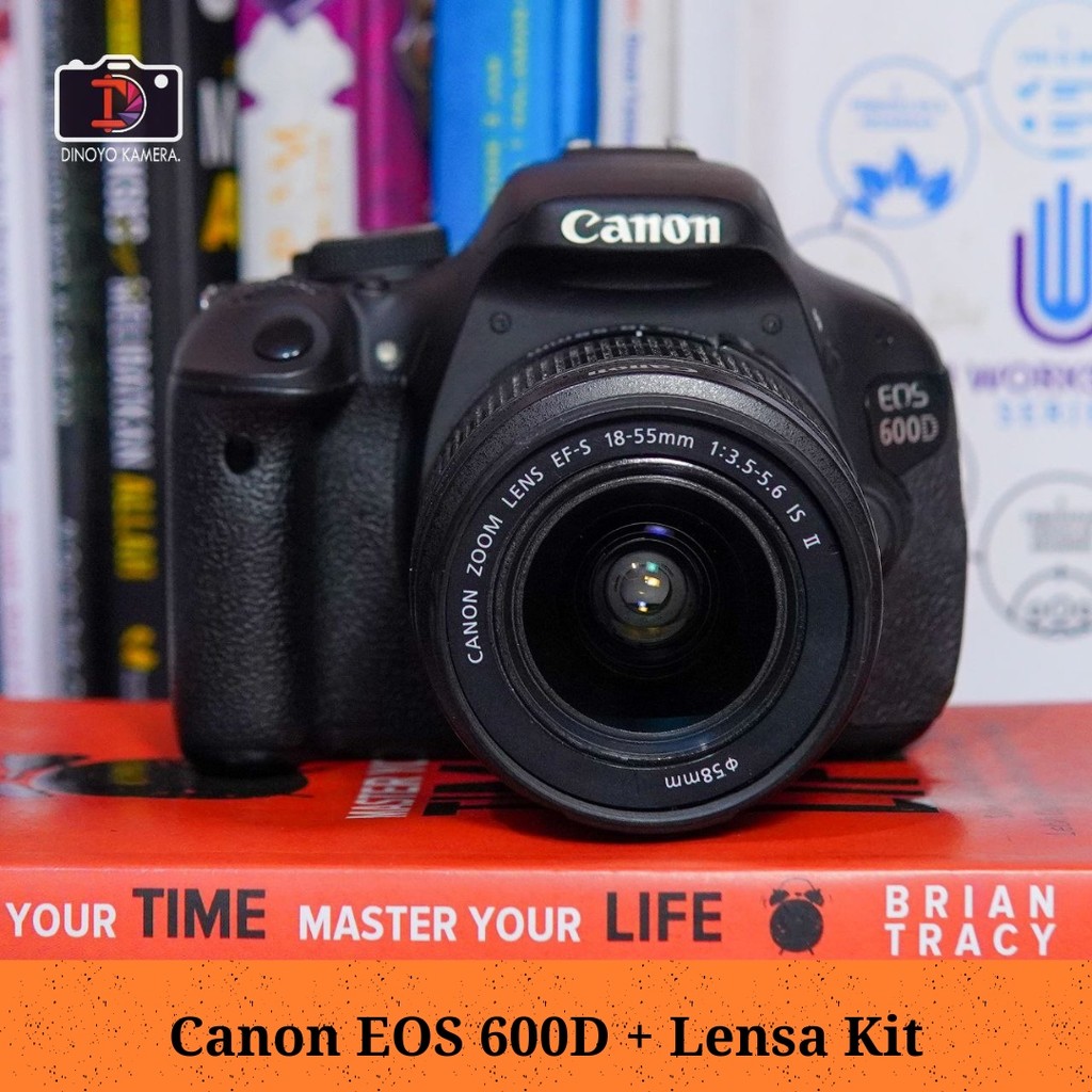 Jual Canon EOS 600D + Lensa Kit 18 55mm Kondisi baik | Shopee Indonesia