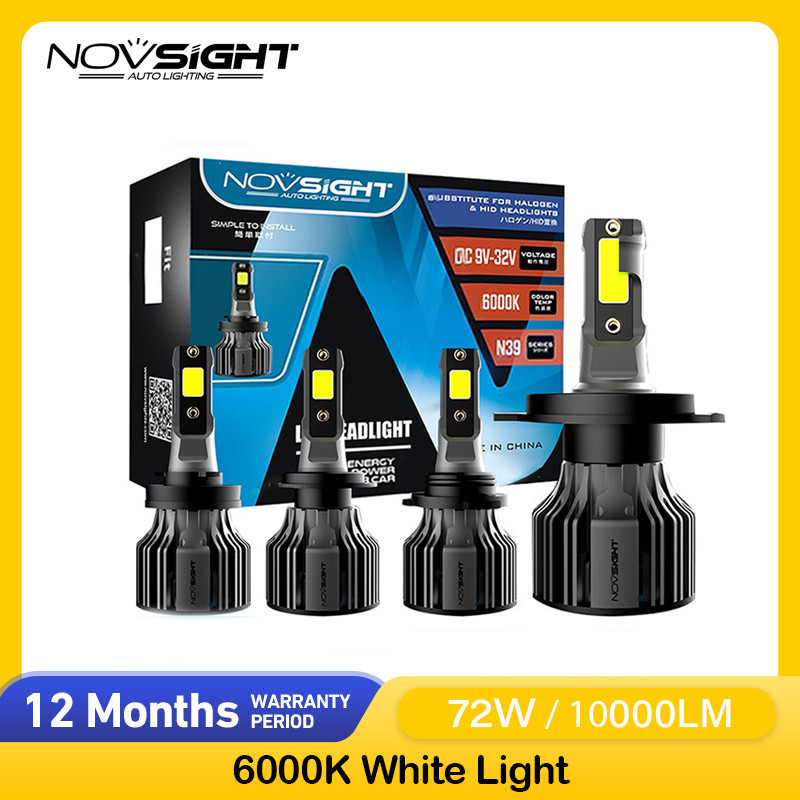Jual Novsight LED Car Lamp Headlight Front Set H4 H7 H1 9005 1 Year ...
