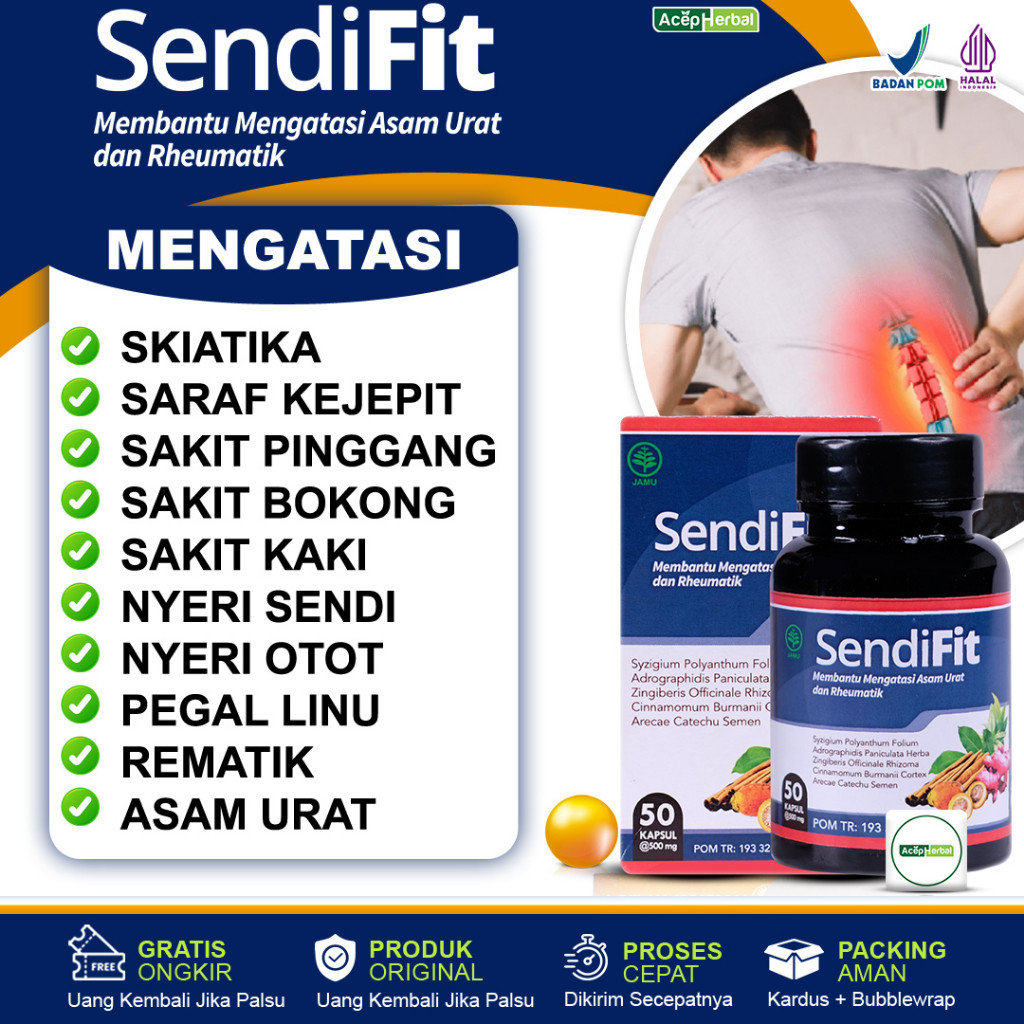 Jual Obat Skiatika Saraf Kejepit Pinggang Dan Kaki Saraf Terjepit Sakit ...