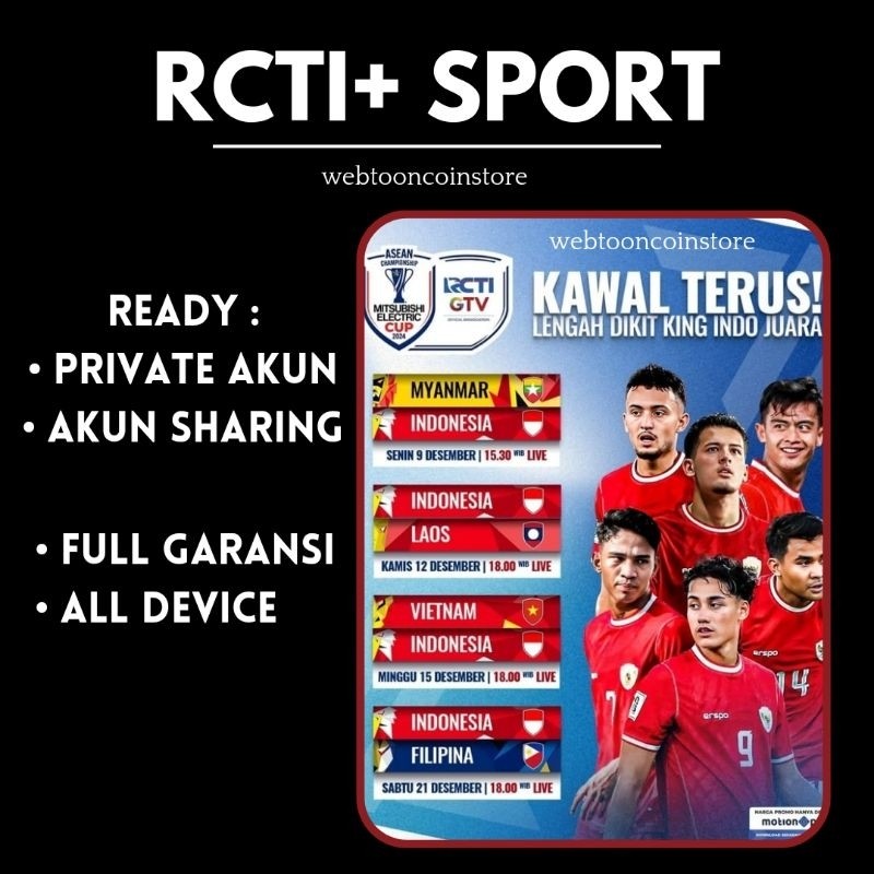 Jual RCTI PLUS SPORT FULL GARANSI | Shopee Indonesia