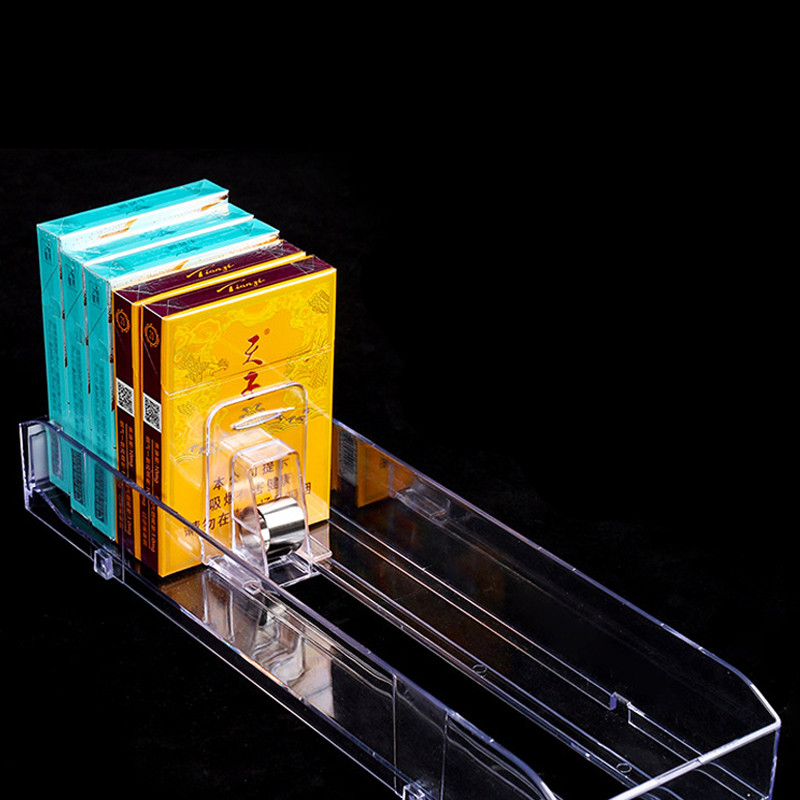 Jual RAK PUSHER Rokok 6 Pcs ACRILIK BENING OTOMATIS DISPLAY MINIMARKET ...