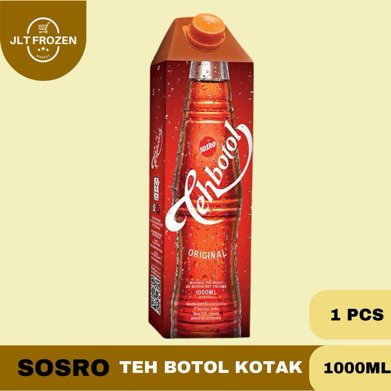 Jual Teh Botol Sosro 1L Kemasan Kotak / Teh sosro | Shopee Indonesia