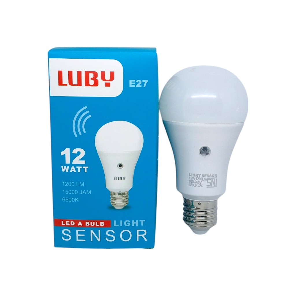 Jual Lampu Bohlam LED Luby Light Sensor 12 Watt Cahaya Putih Sensor ...