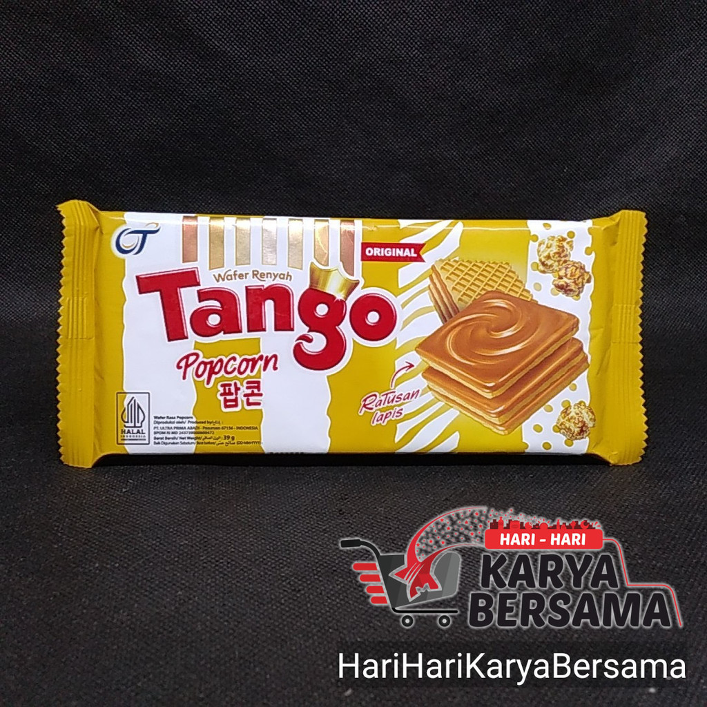 Jual MAKANAN RINGAN TANGO WAFER RASA POPCORN 39GR | Shopee Indonesia