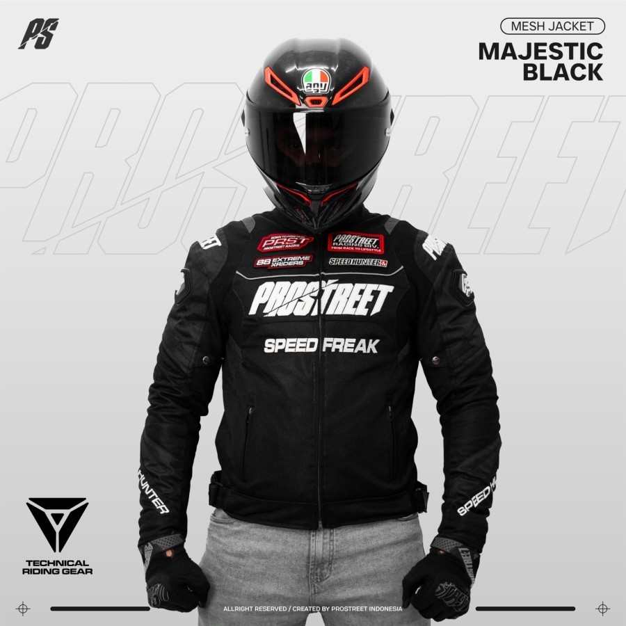 Jual PROSTREET JACKET MAJESTIC BLACK | Shopee Indonesia